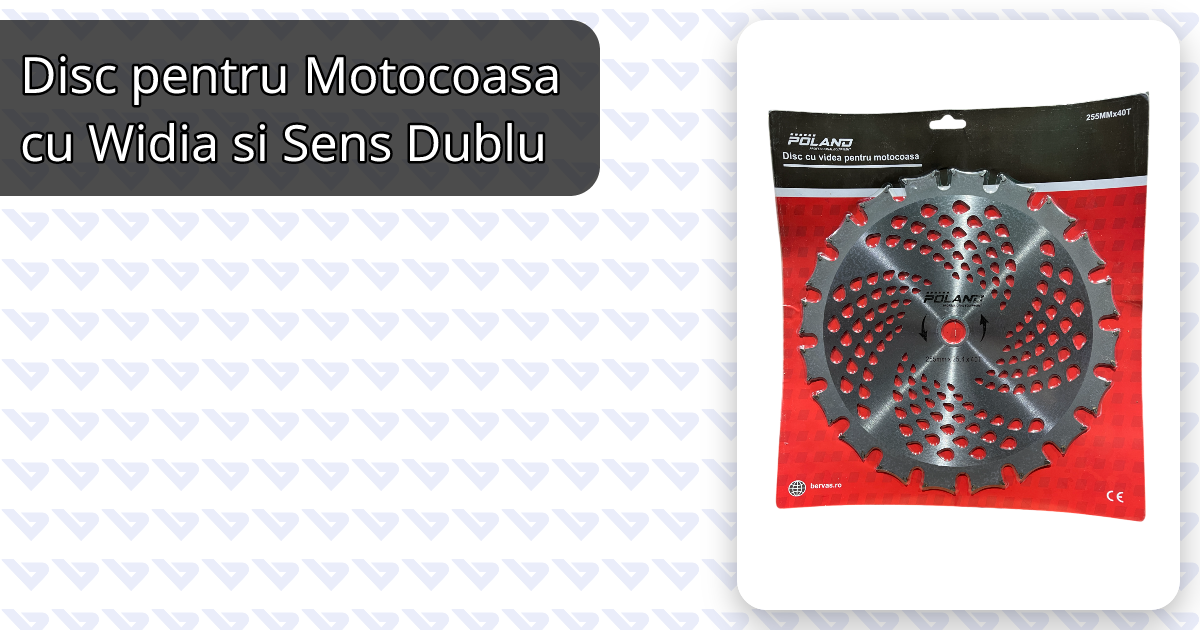 Disc pentru Motocoasa cu Widia si Sens Dublu