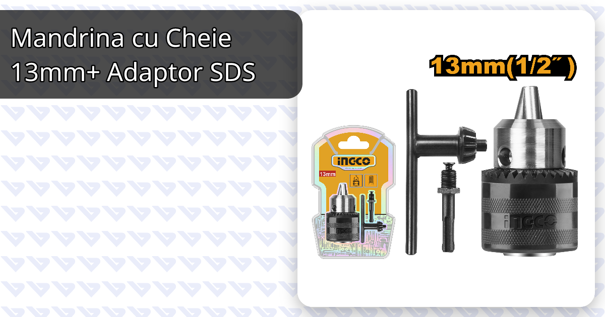 Mandrina cu Cheie 13mm+ Adaptor SDS