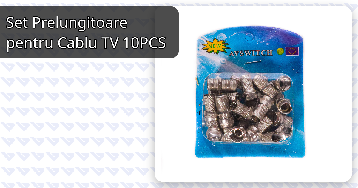 Set Prelungitoare pentru Cablu TV 10PCS