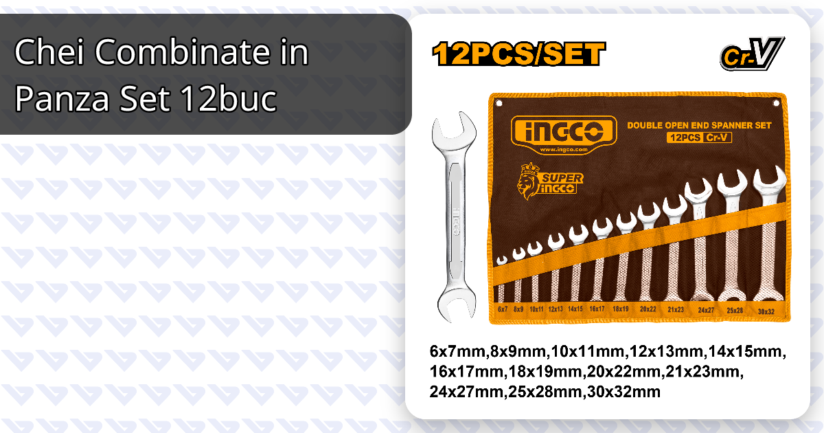 Set de Chei Combinate in Panza 12pcs 6-32mm