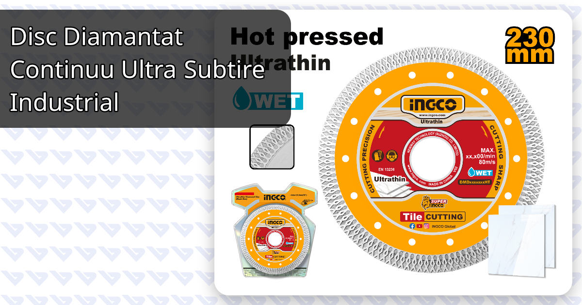 Disc Diamantat Continuu Ultra Subtire Industrial
