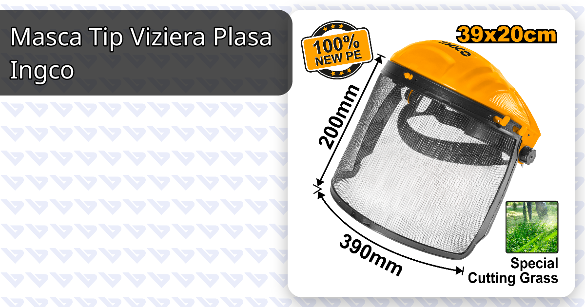 Masca Tip Viziera Plasa Ingco