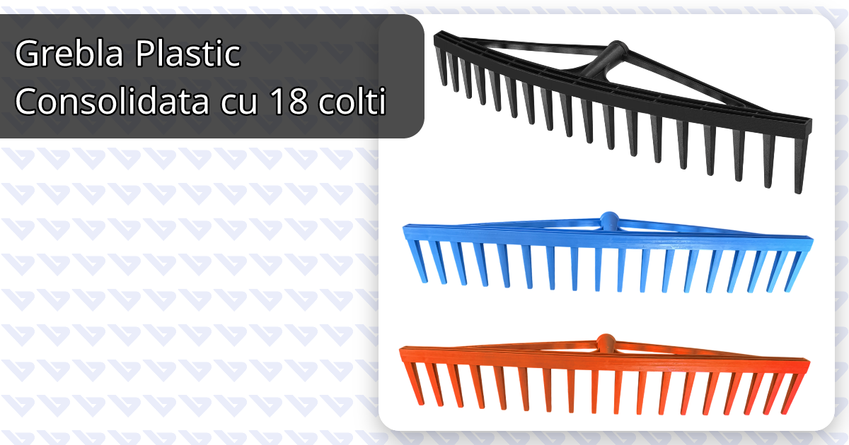 Grebla Plastic Consolidata cu 18 colti